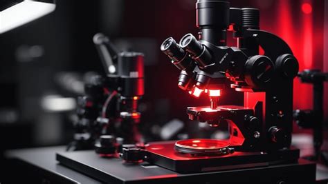 Premium Ai Image A Microscope With A Glass On It Generated By Ai