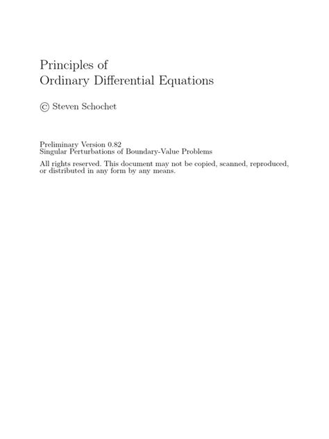 Sing Pert Bvps Pdf Ordinary Differential Equation Boundary Value Problem