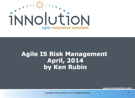 Key Agile Risk Management Activities Innolution