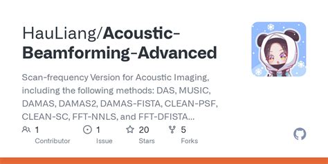 Github Hauliangacoustic Beamforming Advanced Scan Frequency Version For Acoustic Imaging