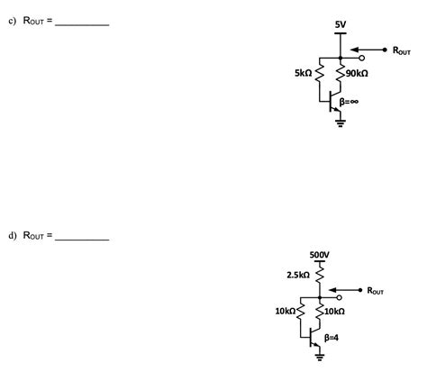 Solved 4 Small Signal Resistances 30 Points For Each Of