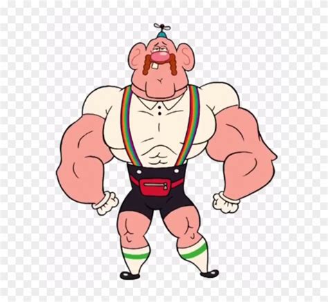 Muscle Man Character From Regular Show Iconic Animated Design