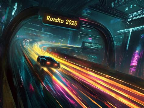 thrilling journey into the future a nighttime adventure on the highway