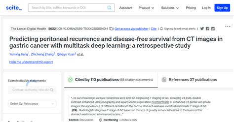 Predicting Peritoneal Recurrence And Disease Free Survival From Ct
