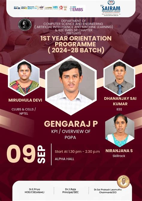 gengaraj pothiraj on linkedin cse ai machinelearning orientation