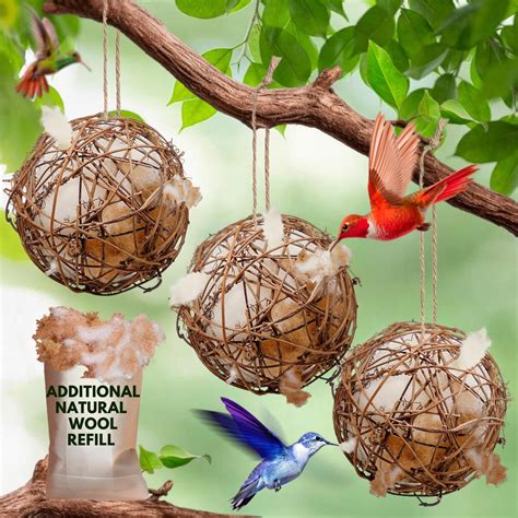 Hummingbird Nesters Bird Nesting Material Holder For Wild Birds Hu