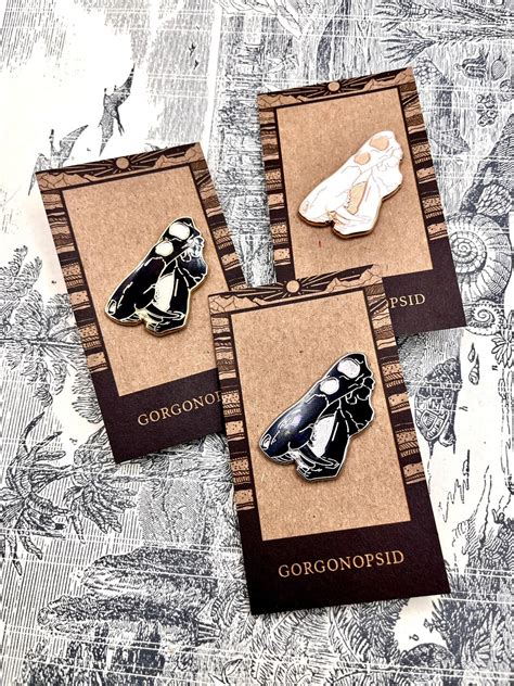 Gorgonopsid Fossil Skull Hard Enamel Pin Etsy