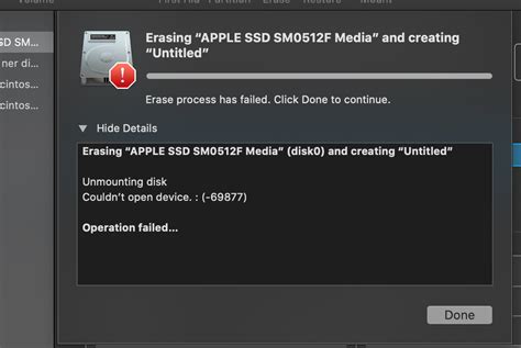 Disk Utility Cannot Erase The Hard Disk Ask Different