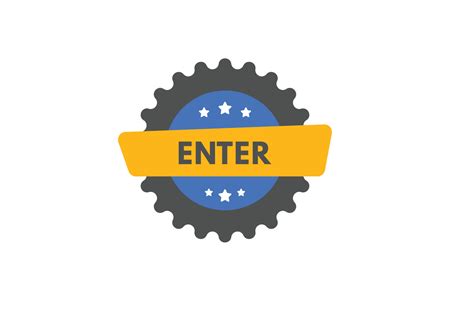 Enter Text Button Enter Sign Icon Label Sticker Web Buttons 23477850