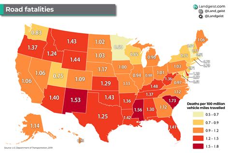 Road Fatalities In The Us Landgeist