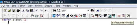 Have Written First Independent LISP But AutoCAD Says Unknown Command AutoLISP Visual LISP