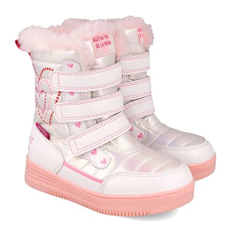 Водонепропускливи ботуши Agatha Ruiz De La Prada White Love Tеx Детски обувки Котарак в чизми