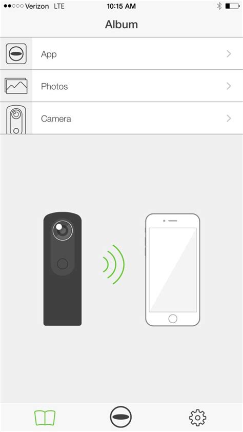 ricoh theta s 360 degree experience camera apps am album theta
