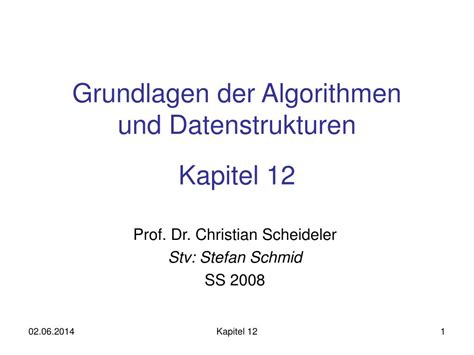 PPT Grundlagen Der Algorithmen Und Datenstrukturen Kapitel PowerPoint Presentation ID