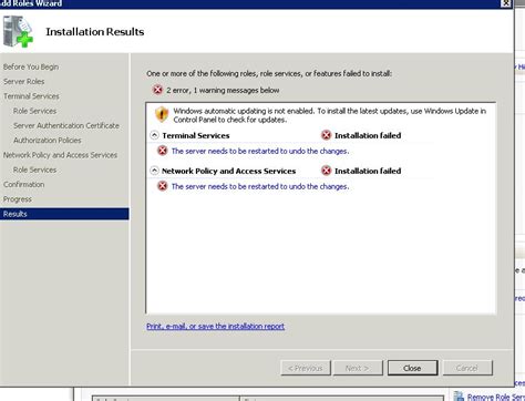 Solved TS Gateway Failed To Install Experts Exchange