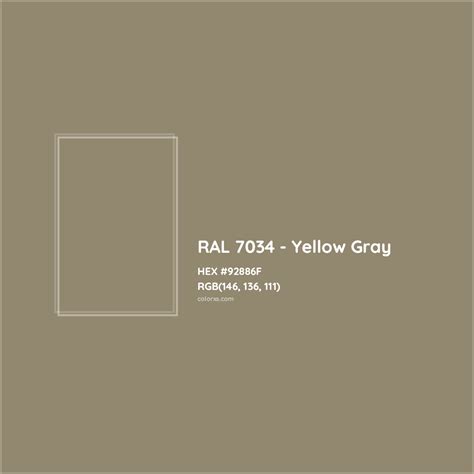 About RAL 7034 - Yellow Gray Color - Color codes, similar colors and ...