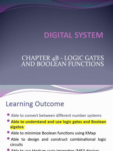4b digital system logic gates boolean expression pdf logic gate