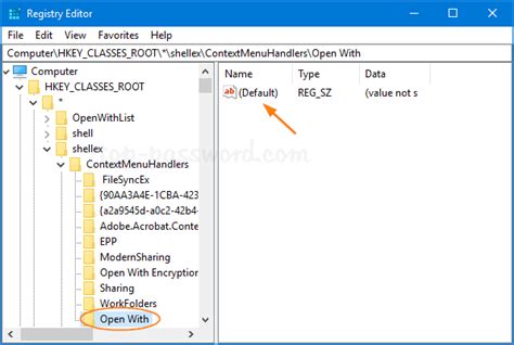 Fix Open With” Missing From Windows 10 Right Click Context Menu Password Recovery