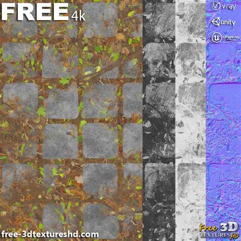 Pbr Textures Free Download Dirty Concrete Pavement 3d Texture Pbr In
