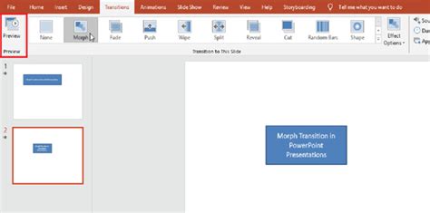 morph effect in powerpoint