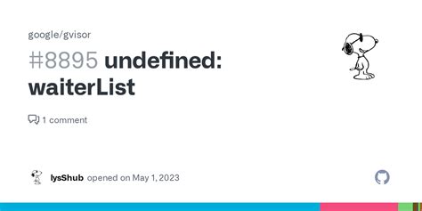 Undefined Waiterlist Issue Google Gvisor Github