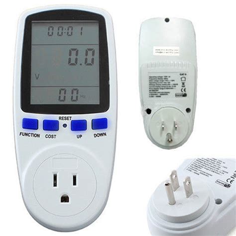 Plug In Power Consumption Meter Energy Electricity Vicedeal