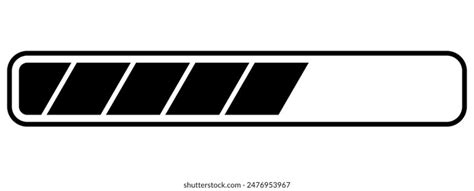 loading progress completed percentage bar loading stock vector royalty