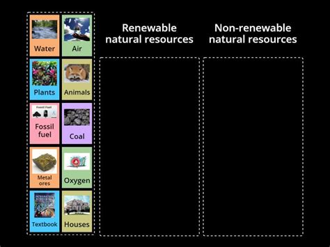 S IS Renewable And Non Renewable Natural Resources Categorize