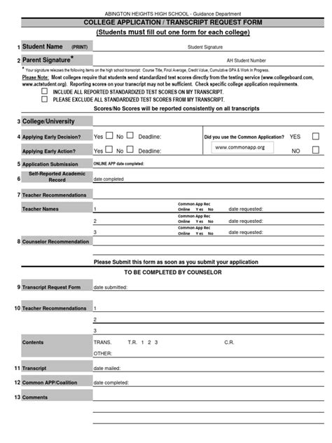 Transcript Release Form Pdf Academia