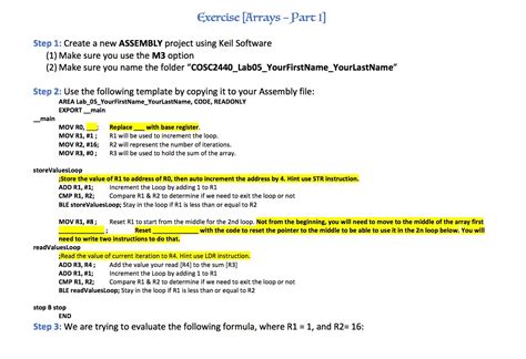 exercise [arrays part 1 step 1 create a new assembly
