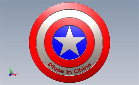 美国队长的盾牌 solidworks 2015 模型图纸下载 懒石网