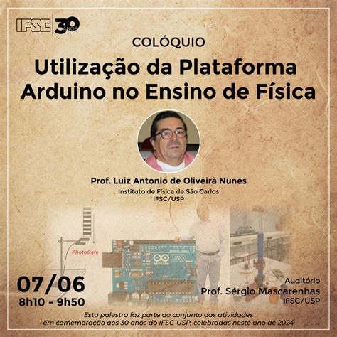 colóquio utilização da plataforma arduino no ensino de física