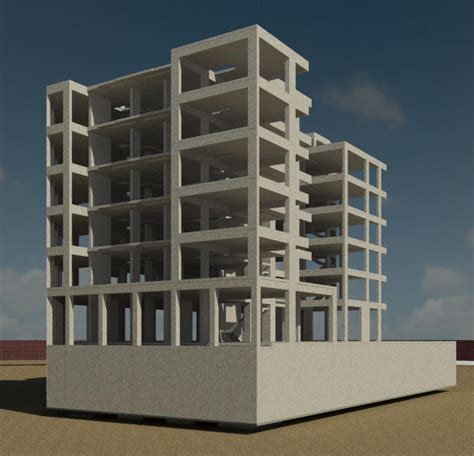 Mahmoud Anwar On Linkedin Structural Revit Model Of A Commercial And Residential Building