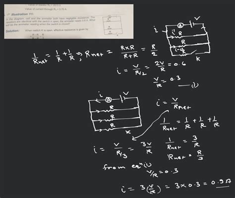 Value Of Current Through R3 0 75 A Iiiustration 11 In The Diagram Cel