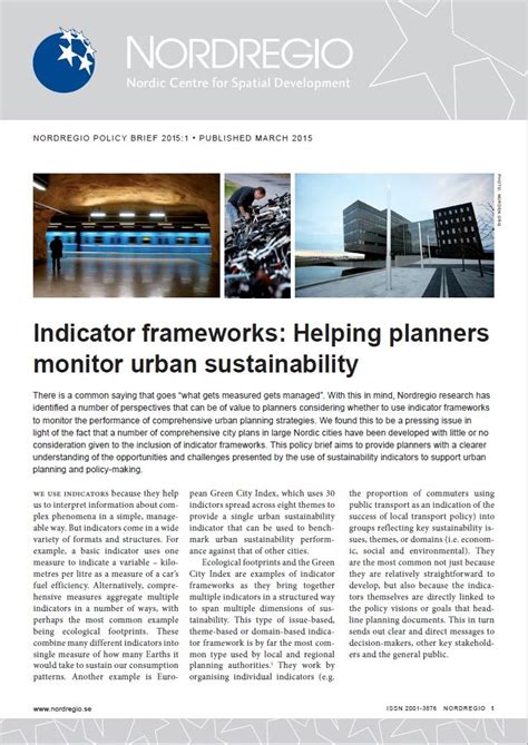 Indicator Frameworks
