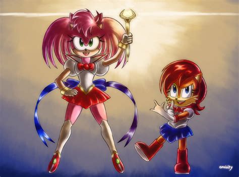 Amy Moon And Chibi Sally By Omninity On Deviantart