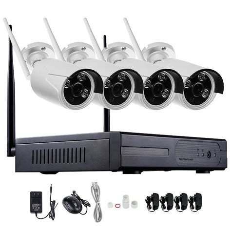 Buy Wireless Nvr Wifi Ip Camera Cctv Dvr Kit 4ch 720p Hd P2p Home