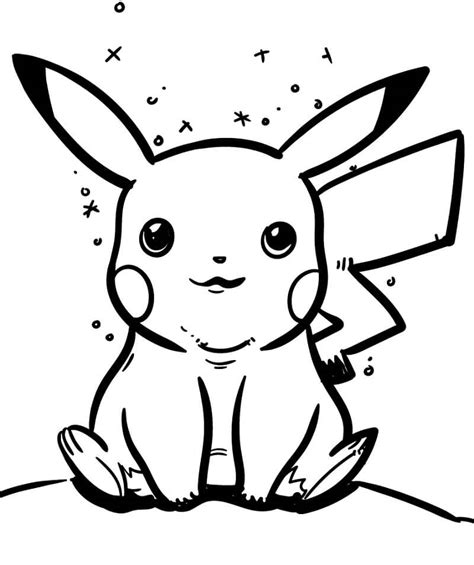 Раскраска Пикачу (Pikachu) – Бесплатнo Pаспечатать или Cкачать Oнлайн