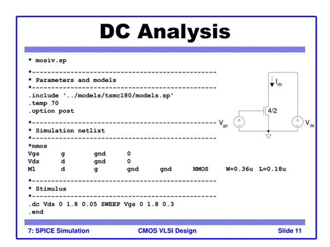 Ppt Introduction To Cmos Vlsi Design Lecture 7 Spice Simulation
