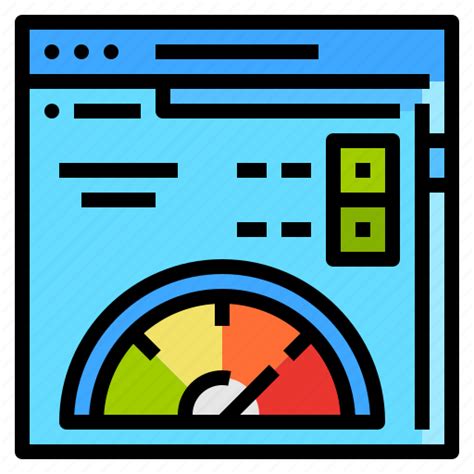 Internet Speed Speedometer Test Icon