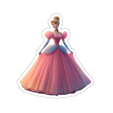 Cinderella Sticker Cinderella Cinderella Tech Sticker Cinderella Fans Cinderella Pink Dress