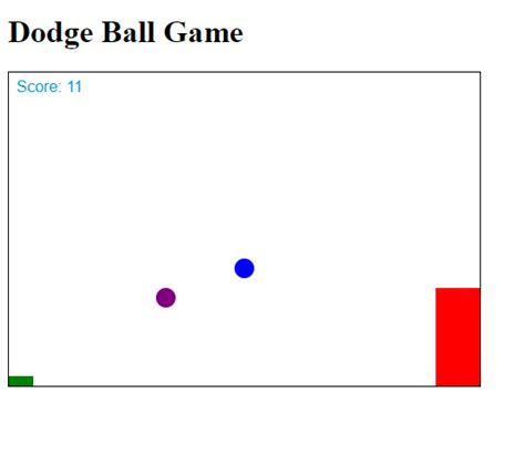 Simple Dodge Ball Game Using Jquery In Javascript Free Source Code