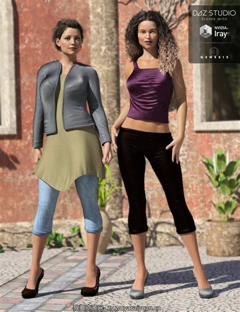 Casual Dayz for Genesis Female s DAZ资源 免费DAZ模型下载 Daz我要资源网
