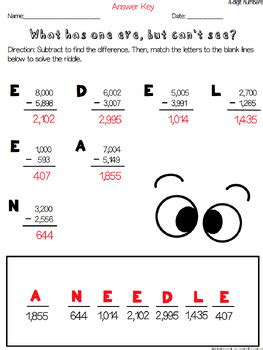 Subtraction Practice Subtracting Across Zeros Regrouping 3 To 6 Digits