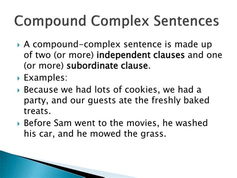 PPT Complex And Compound Complex Sentences PowerPoint Presentation Free Download ID
