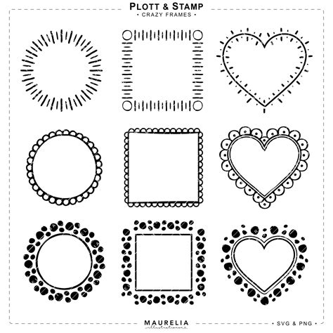 Crazy Frames Plott And Stamp Maurelia