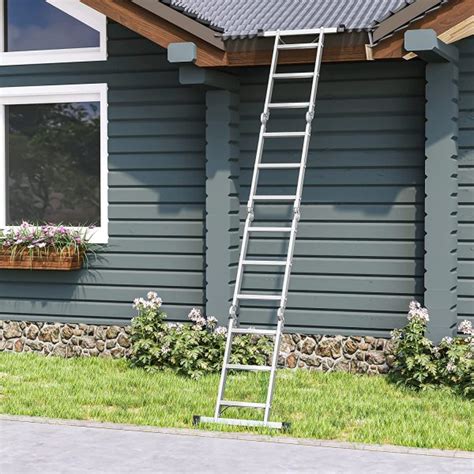 Ladder Multifunctionele Ladder 3,6 M, Aluminium Huishoudladder, Tot 150 ...