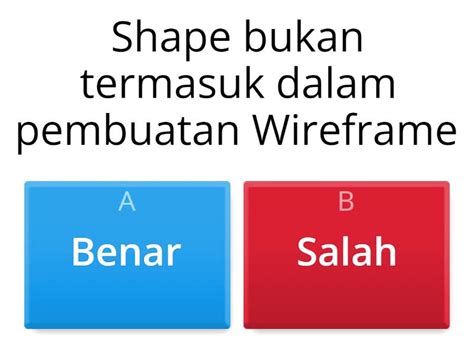 Shape Wireframe Quiz