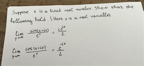 Solved Suppose X Is A Tixed Real Number Show That The Chegg Com