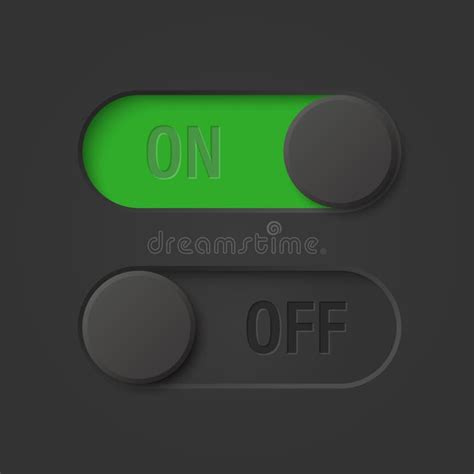 Vector Black Toggle Switch Set Stock Illustrations 1027 Vector Black